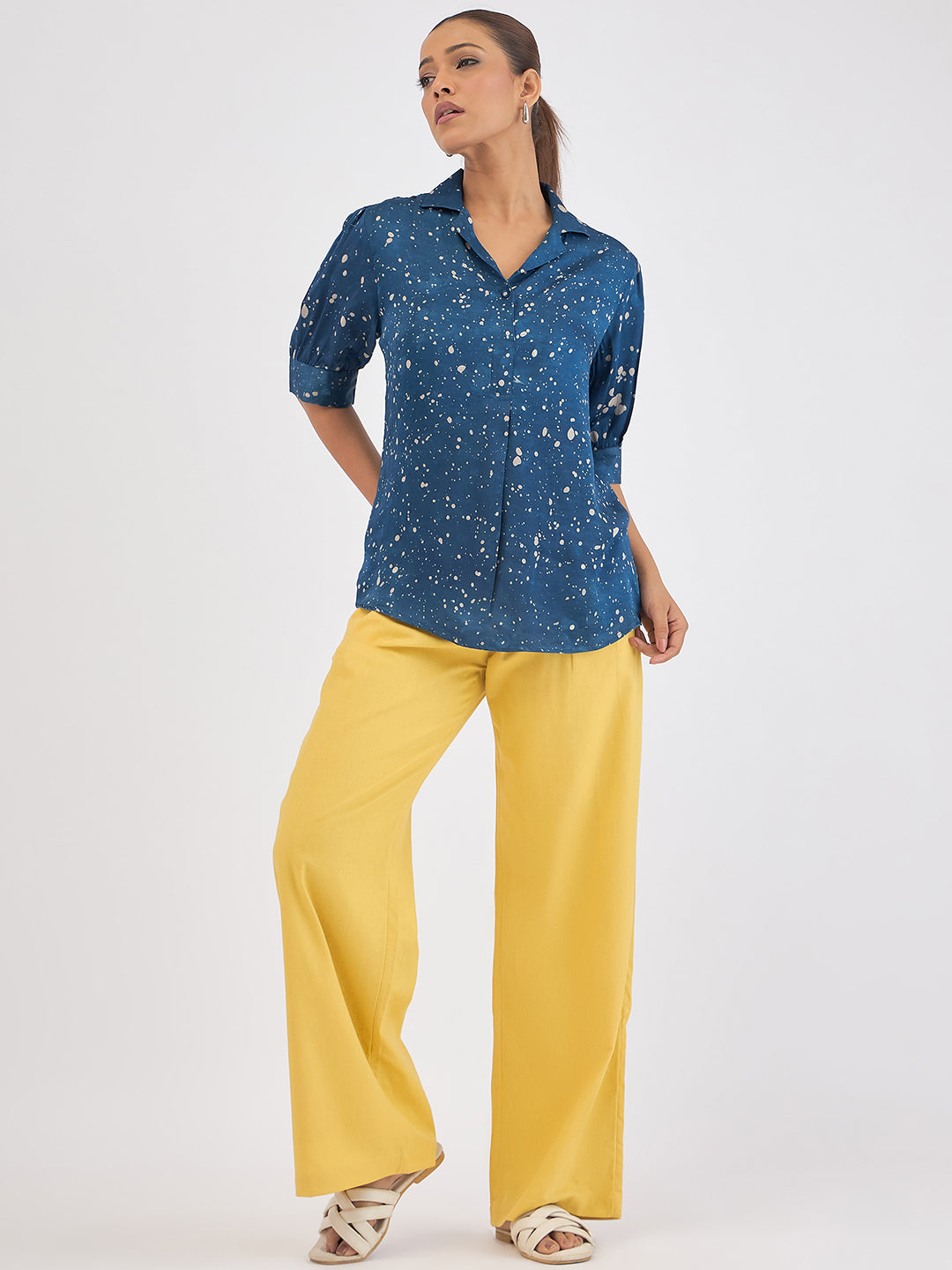 Neel Tara Satin Shirt – The Printroots