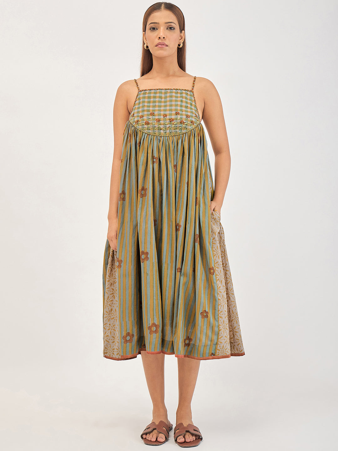 Grid & Grace Strap Dress – The Printroots